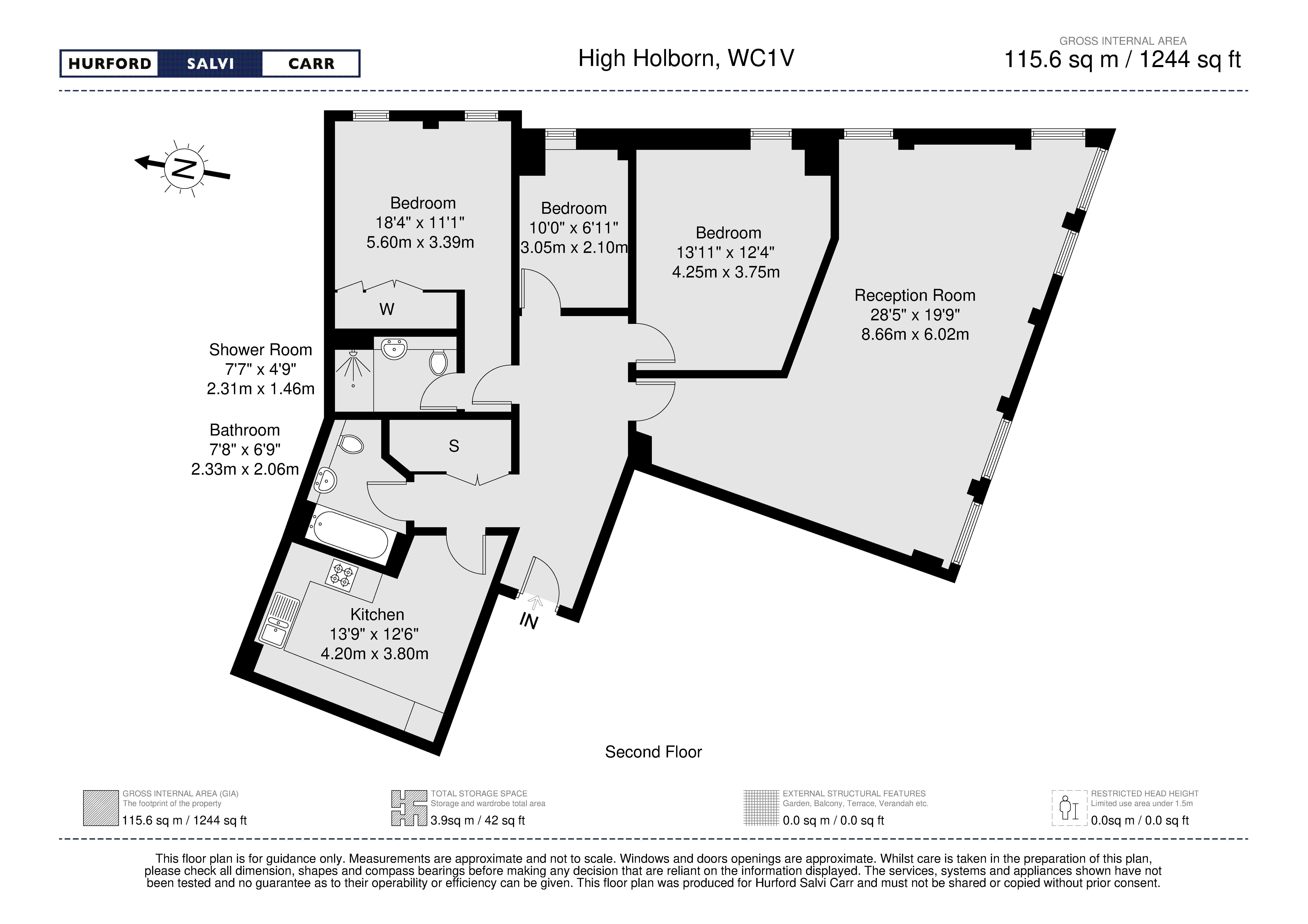 3 bedroom property for sale in High Holborn, London, WC1V - £1,050,000